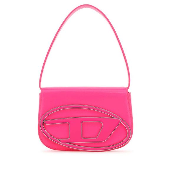 Diesel | Bags | Diesel Fluo Pink Leather Dr Shoulder Bag | Poshmark
